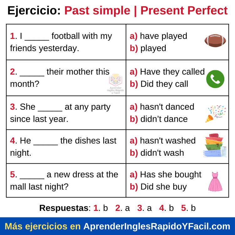 Ejercicio Interactivo De Present Perfect Simple Present